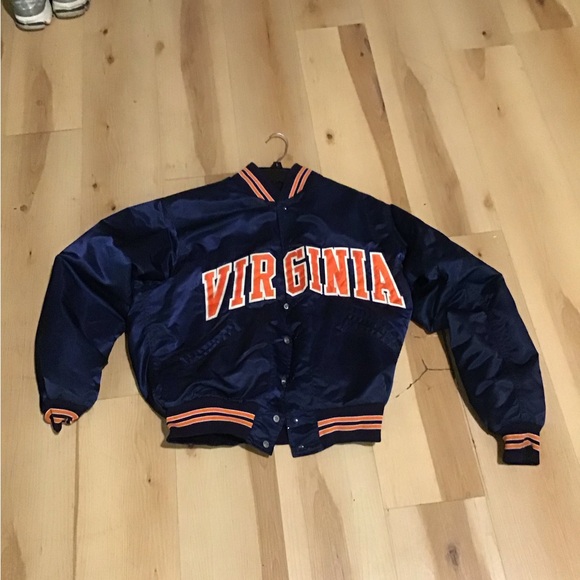 Jackets & Coats | Vintage Virginia Navy Blue Varsity Jacket | Poshmark